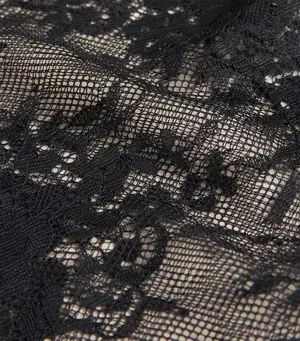 HERSKIND Satin Lace-trim Herbert Midi Skirt