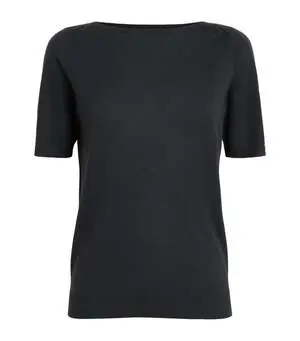 HERSKIND Cashmere Emanuelle T-shirt - Grey