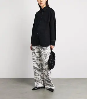 GANNI Broderie Anglaise Denim Jacket