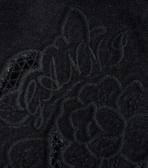 GANNI Broderie Anglaise Denim Jacket