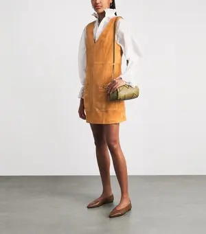 Ulla Johnson Suede Sloane Mini Dress