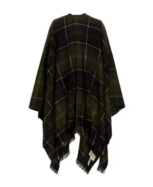 Barbour Tartan Fringed Edge Shawl