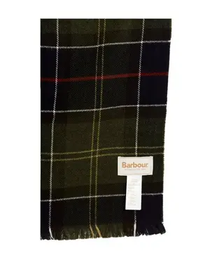 Barbour Tartan Fringed Edge Shawl