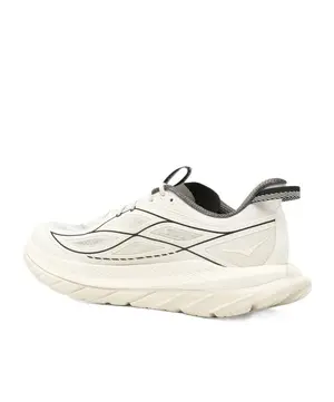 Hoka One One Mach Remastered Logo-detail Sneakers - White