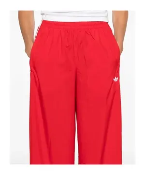 Adidas Wide Leg Trousers With Patchwork Detail