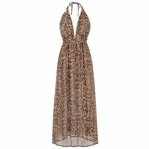 CHIARELLA Alexandra Dress- Cobra Print - Yellow