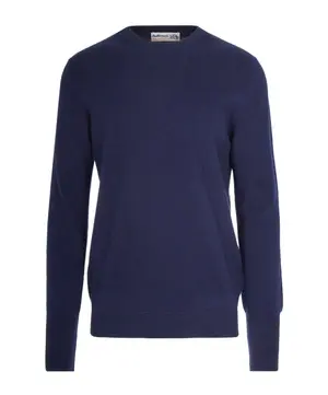 BALLANTYNE Crew-neck Long Sleeved Jumper - Blue