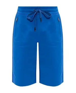 Dolce & Gabbana Dolce Gabbana Thigh-length Drawstring Track Shorts - Blue