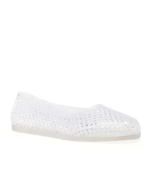 ANCIENT GREEK SANDALS Iro Jelly Ballerina Flats - White
