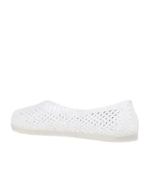 ANCIENT GREEK SANDALS Iro Jelly Ballerina Flats - White