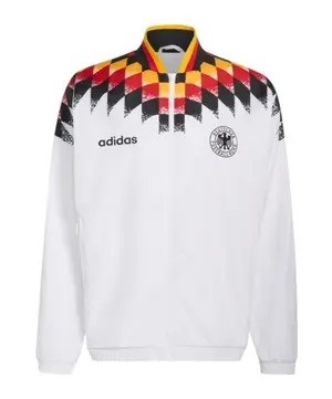 ADIDAS ORIGINALS Logo Embroidered Zip-up Jacket - White