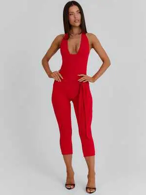 OUTCAST Malani Jumpsuit - Red