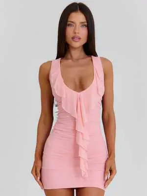 OUTCAST Iyana Mini Dress With Diamanté Detailing