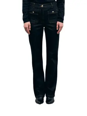 Gerard Darel Ivana High Rise Flared Jeans - Black