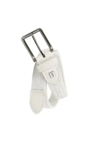 IZOD Golf Woven Stretch Belt - White