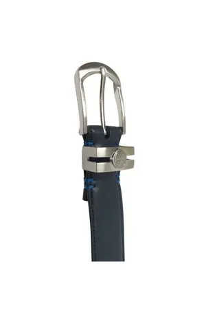 IZOD Golf Stretch Comfort Leather Belt Metal Keeper