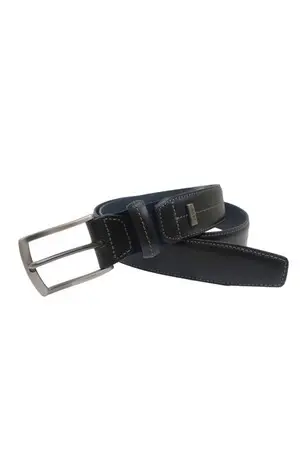 IZOD Elastic Power Stretch Leather Belt - Black