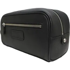 Brooks Brothers Full Grain Leather Travel Kit - Brown