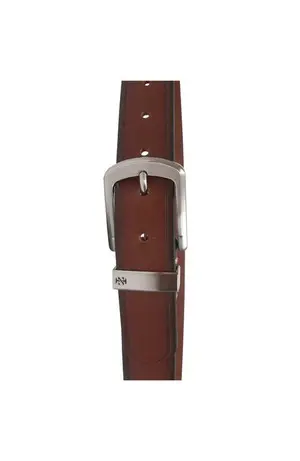 IZOD Leather Jean Belt Metal Keeper