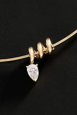 Anthropologie Demi-fine Twisted Crystal Necklace