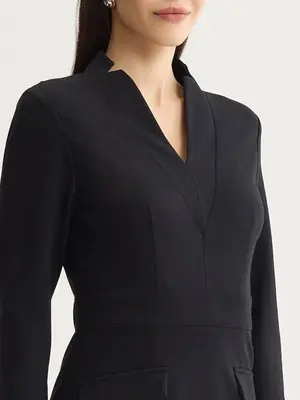 Misook V Neck Luxestretch Sheath Dress