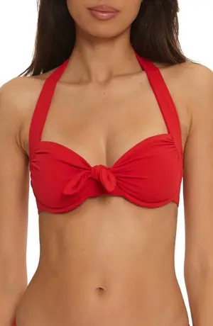 BECCA By Rebecca Virtue Color Code D-cup Underwire Swimsuit Top