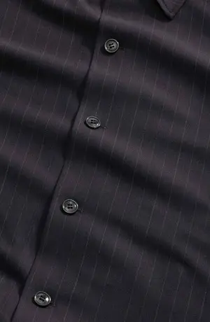 Nn07 Zander Pinstripe Shirt Jacket
