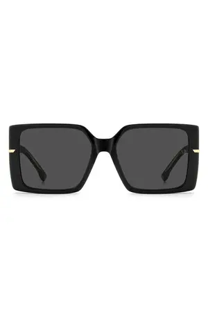 Victoria Beckham Square Frame Sunglasses - Black/grey