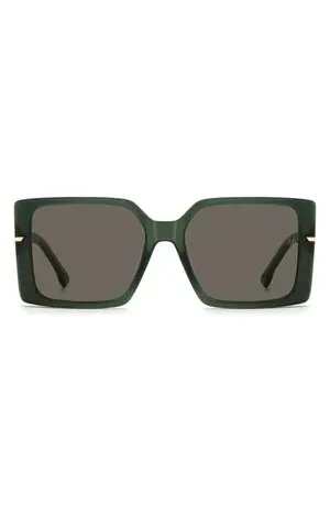 Victoria Beckham Vb 1023/s 57mm Square Sunglasses - Khaki/green