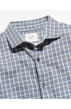 Billy Reid Hutcheson Plaid Cotton Twill Sport Shirt