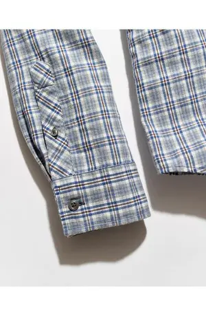 Billy Reid Hutcheson Plaid Cotton Twill Sport Shirt