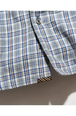 Billy Reid Hutcheson Plaid Cotton Twill Sport Shirt