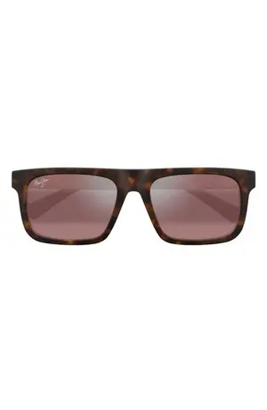 Maui Jim Opio 53mm Polarizedplus2® Rectangular Sunglasses - Tortoise