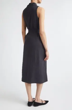 Max Mara Navetta Linen And Silk Midi Dress