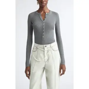 NACKIYE Insider Merino Wool & Silk Knit Top