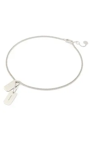 ALLSAINTS Dog Tag Pendant Necklace