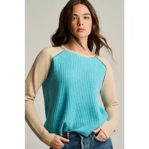 Lisa Todd Block Out Cashmere Sweater - Blue Magic