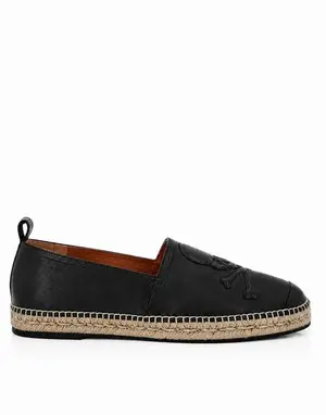 Philipp Plein Nappa Leather Skull Espadrilles