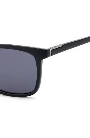 Fossil 53mm Panthos Square Sunglasses - Black/grey