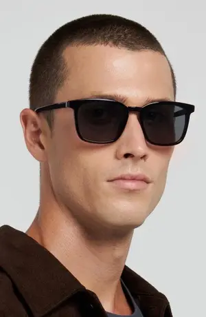 Fossil Panthos Square Sunglasses - Black/grey