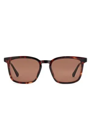 Fossil 53mm Panthos Square Sunglasses - Havana/brown