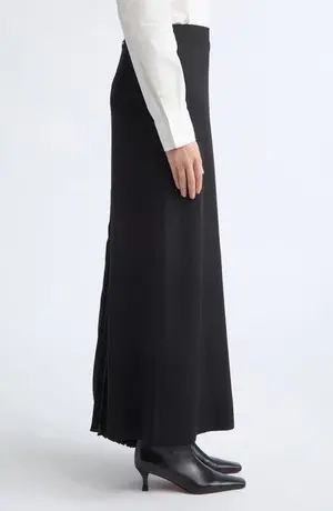 JIL SANDER Virgin Wool Maxi Skirt