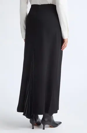 JIL SANDER Virgin Wool Maxi Skirt