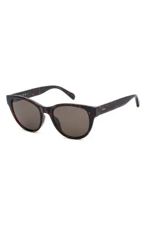 Fossil 53mm Square Sunglasses - Havana/brown