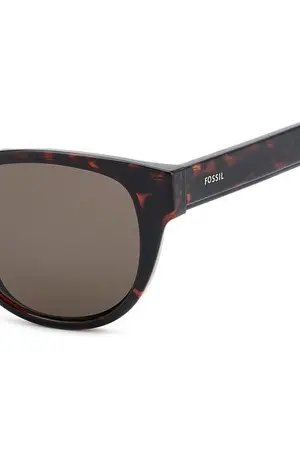 Fossil 53mm Square Sunglasses - Havana/brown