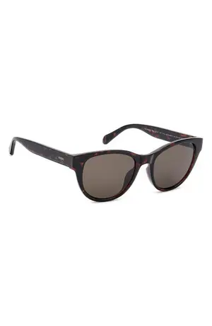 Fossil 53mm Square Sunglasses - Havana/brown