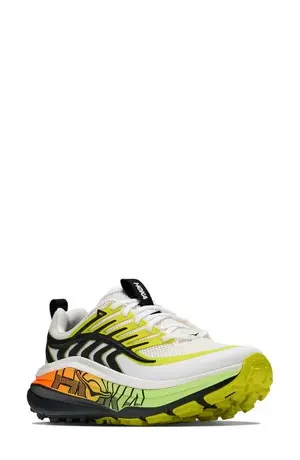 HOKA® Stinson All-terrain Running Shoe - Frost/black