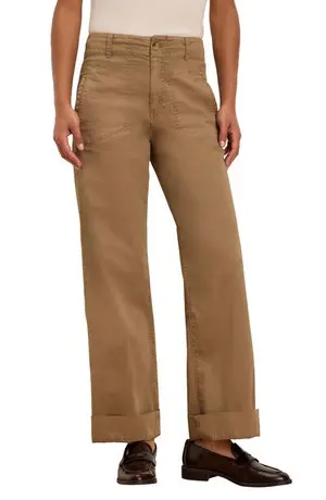 NIC+ZOE Highland Angled Pocket Wide Leg Pants - Oak