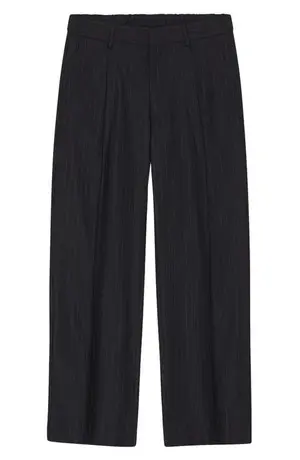 Nn07 Kay 10037 Pinstriped Pleated Trousers