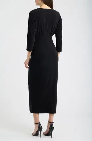 Vince Camuto Ity Tucked Dolman Sleeve Dress - Black